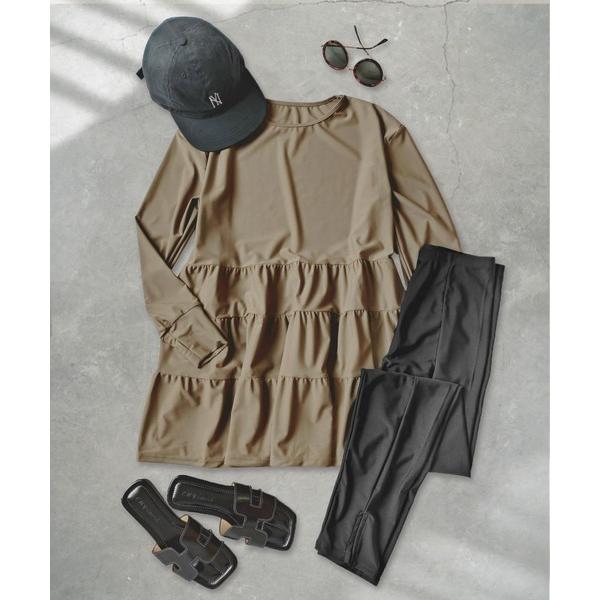 ZOZO問い合わせ番号:94755485ショップ:OSYAREVO，オシャレボブランド:OSYAREVO，オシャレボ商品名:水着 レディース 体型カバー ラッシュガード 紫外線カット率 99％以上 UPF50+ uvカット フィットネス 水...