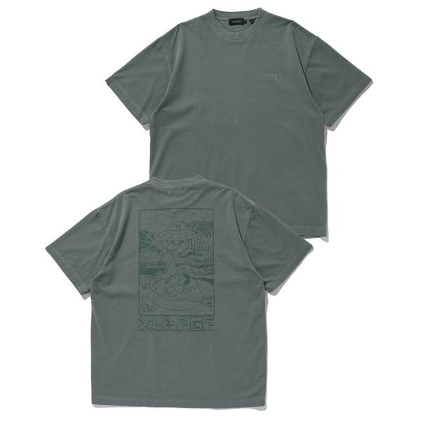 『セール実施中』ZOZO問い合わせ番号:94755724ショップ:XLARGE，エクストララージブランド:XLARGE，エクストララージ商品名:PIGMENT DYED UFO S/S TEEカテゴリ:トップス>Tシャツ/カットソーブ...