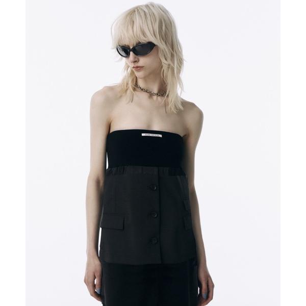 『セール実施中』ZOZO問い合わせ番号:94755764ショップ:JOSE MOON，ジョゼムーンブランド:JOSE MOON，ジョゼムーン商品名:KNIT COMBI SUITING CAMISOLE/ニットコンビスーチングキャミソールカ...