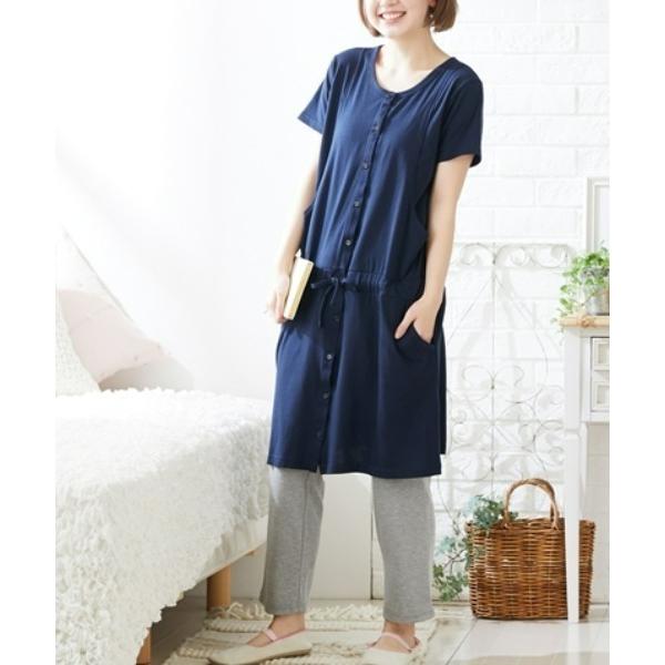 『タイムセール実施中』ZOZO問い合わせ番号:94755841ショップ:nissen，ニッセンブランド:QUNTSTYLE，キュントスタイル商品名:【マタニティウェア・授乳服】授乳しやすい 前開き半袖パジャマ（産前・産後）カテゴリ:ママ＆ベ...