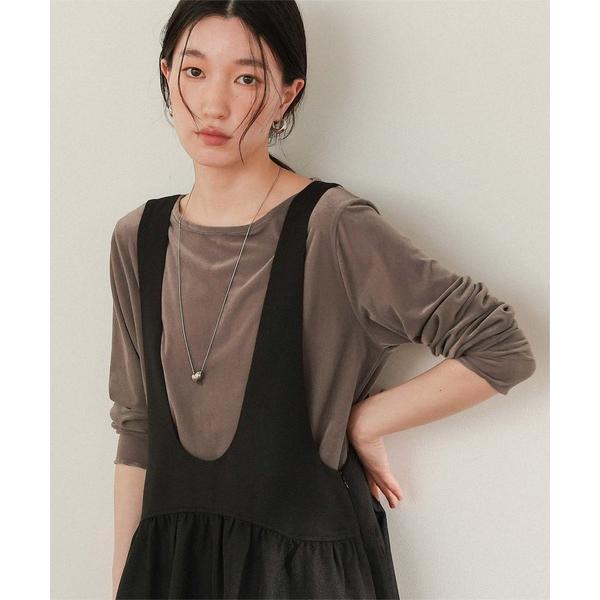 ZOZO問い合わせ番号:94756110ショップ:titivate，ティティベイトブランド:titivate，ティティベイト商品名:シアーベロアロングTシャツカテゴリ:トップス>Tシャツ/カットソーブランド品番:AGXT0357素材:...