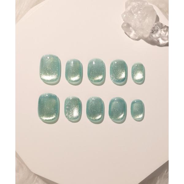 ※このアイテムは返品・交換対象外商品です。コスメ商品ZOZO問い合わせ番号:94756197ショップ:Anail，エーネイルブランド:Anail，エーネイル商品名:3D水光ネイルウォーターグリーンシンプルマグネットショートオーバルネイルチッ...