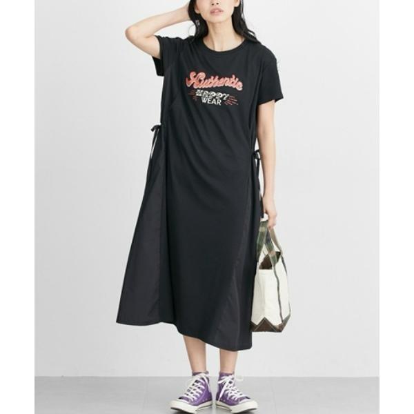 『タイムセール実施中』ZOZO問い合わせ番号:94756277ショップ:nissen，ニッセンブランド:QUNTSTYLE，キュントスタイル商品名:【マタニティウェア・授乳服】サイド切替 半袖Tシャツワンピース（産前・産後）カテゴリ:ママ＆...