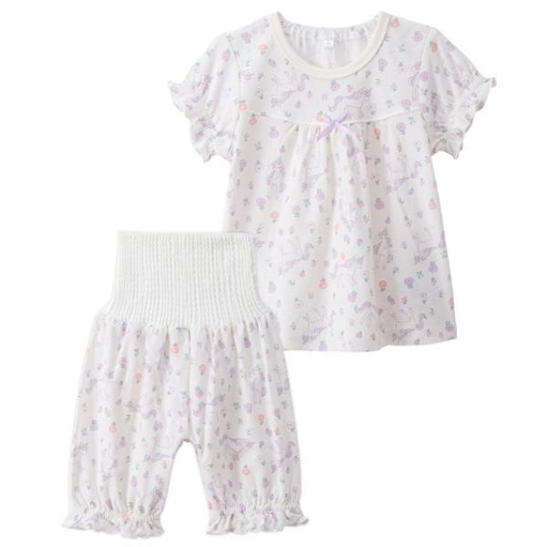 『タイムセール実施中』ZOZO問い合わせ番号:94756647ショップ:nissen，ニッセンブランド:QUNTSTYLE，キュントスタイル商品名:綿100％　梨地天竺腹巻付き ユニコーン総柄プリントパジャマカテゴリ:ルームウェア>ル...