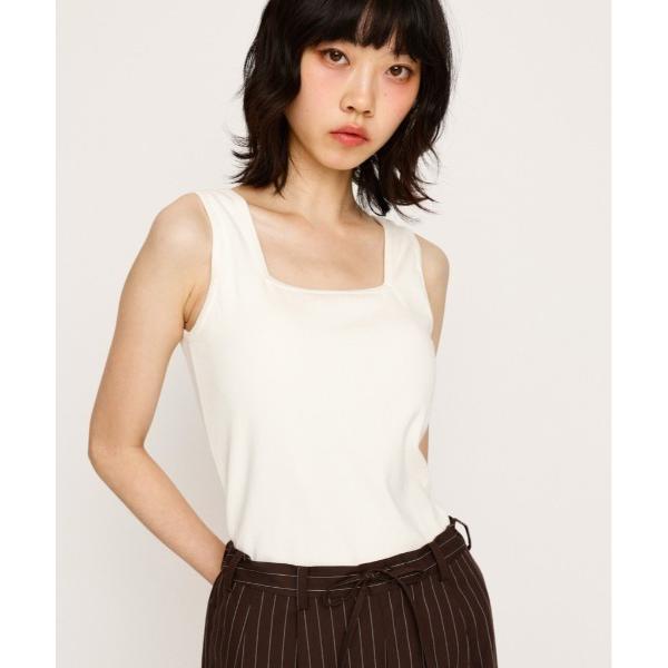 『タイムセール実施中』ZOZO問い合わせ番号:94787800ショップ:SLY，スライブランド:SLY，スライ商品名:SQUARE NECK CUP IN TANK スクエアネック カップイン タンク 夏服 ノースリーブカテゴリ:トップス&...