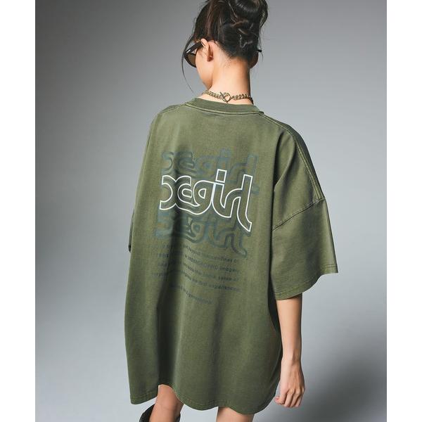 『タイムセール実施中』ZOZO問い合わせ番号:94787910ショップ:X-girl，エックスガールブランド:X-girl，エックスガール商品名:OVER PRINT MILLS LOGO S/S BIG TEE DRESSカテゴリ:ワンピ...