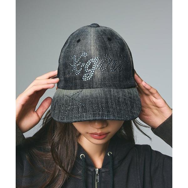 『タイムセール実施中』ZOZO問い合わせ番号:94787914ショップ:X-girl，エックスガールブランド:X-girl，エックスガール商品名:LOGO AND STAR DENIM 6PANEL CAPカテゴリ:帽子>キャップブラ...