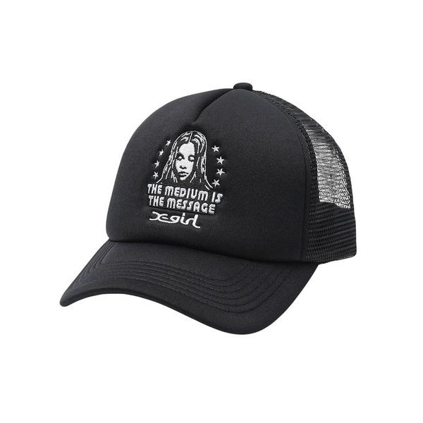 『タイムセール実施中』ZOZO問い合わせ番号:94787922ショップ:X-girl，エックスガールブランド:X-girl，エックスガール商品名:STAR AND FACE TRUCKER CAPカテゴリ:帽子>キャップブランド品番:...