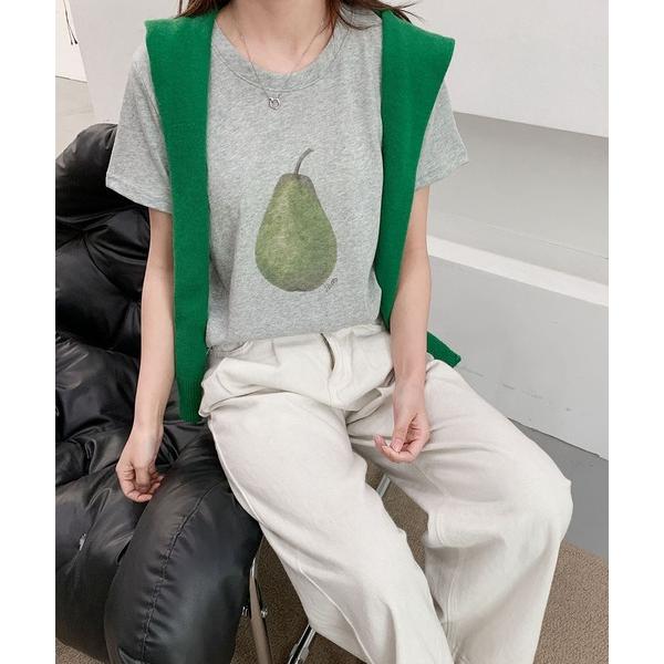 『タイムセール実施中』ZOZO問い合わせ番号:94789422ショップ:RIVER FIELD &amp; Co.，リバーフィールド　アンド　コーブランド:LOWO，ロワ商品名:綿麻混フルーツプリントビッグシルエットTシャツ カットソーカテ...