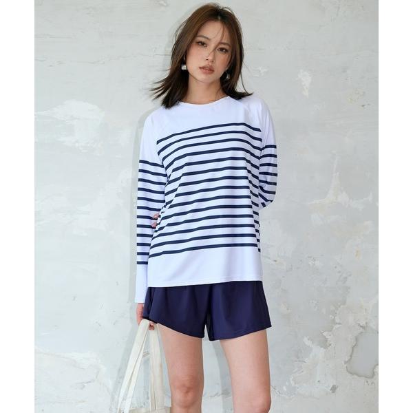 ZOZO問い合わせ番号:94790491ショップ:OSYAREVO，オシャレボブランド:OSYAREVO，オシャレボ商品名:水着 レディース 体型カバー ラッシュガード 紫外線カット率 99％以上 UPF50+ uvカット フィットネス 水...