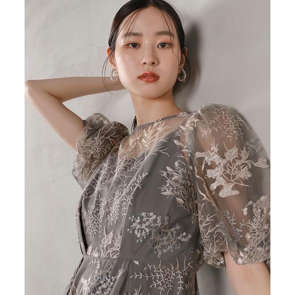 『タイムセール実施中』ZOZO問い合わせ番号:94791328ショップ:Kana，カナブランド:Kana，カナ商品名:ボタニカル 刺繍 パフスリーブ ワンピース ドレス パーティー 結婚式 お呼ばれ オケージョンカテゴリ:ワンピース/ドレス...