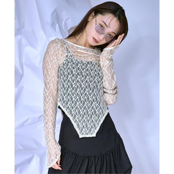 ZOZO問い合わせ番号:94822957ショップ:Ezick，エジックブランド:Ezick，エジック商品名:Cut out piping レースプルオーバーカテゴリ:トップス>Tシャツ/カットソーブランド品番:494451素材:本体 ...