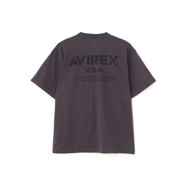 ZOZO問い合わせ番号:94854040ショップ:AVIREX，アヴィレックスブランド:AVIREX，アヴィレックス商品名:MIL. STENCIL OFFICIAL LOGO T-SHIRT / ステンシル オフィシャルロゴ 半袖Tシャツ...