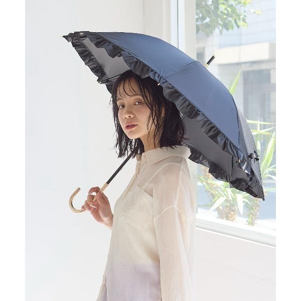 ZOZO問い合わせ番号:94884719ショップ:tutuanna，チュチュアンナブランド:tutuanna，チュチュアンナ商品名:[完全遮光100％] 裾フリルリボン付き長傘(晴雨兼用)カテゴリ:ファッション雑貨>長傘ブランド品番:...