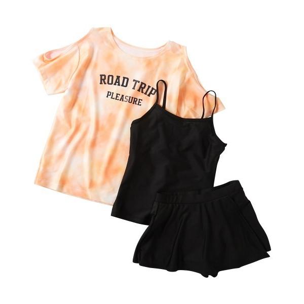 『タイムセール実施中』※このアイテムは返品・交換対象外商品です。ZOZO問い合わせ番号:94885326ショップ:nissen，ニッセンブランド:QUNTSTYLE，キュントスタイル商品名:タイダイプリントトップス付き３点セット水着（女の子...