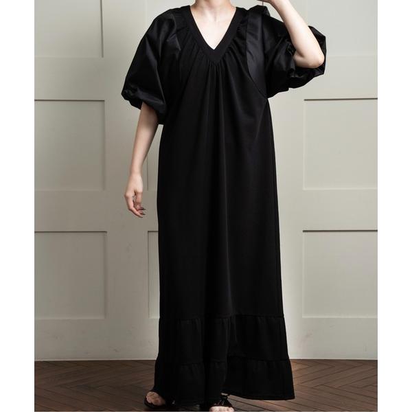 『セール実施中』ZOZO問い合わせ番号:94886227ショップ:eim，エイムブランド:lawgy，ラウジー，eim，エイム商品名:different materials v neck tiered op / ディファレントマテリアルズv...