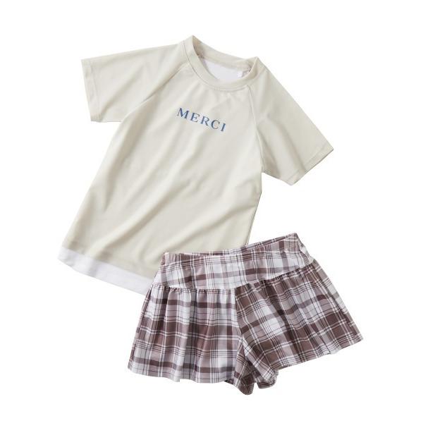 『タイムセール実施中』※このアイテムは返品・交換対象外商品です。ZOZO問い合わせ番号:94917817ショップ:nissen，ニッセンブランド:QUNTSTYLE，キュントスタイル商品名:インナー付き半袖ラッシュ水着（女の子　水着）カテゴ...