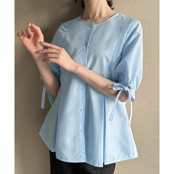 『セール実施中』ZOZO問い合わせ番号:94918554ショップ:junoah，ジュノアブランド:junoah，ジュノア商品名:ボリュームスリーブウエストタックブラウスカテゴリ:トップス>シャツ/ブラウスブランド品番:fram0214...