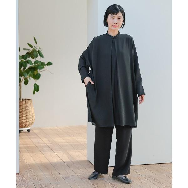 ZOZO問い合わせ番号:94919688ショップ:nissen，ニッセンブランド:Neina，ネイナ商品名:【喪服・礼服】日本製生地使用　洗える防しわ前開きロングブラウス＋ワイドパンツセットアップ＜大きいサイズ有＞〔Neina〕カテゴリ:フ...