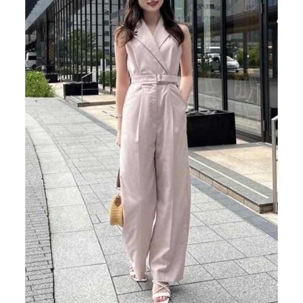 『セール実施中』ZOZO問い合わせ番号:94920156ショップ:rienda，リエンダブランド:rienda，リエンダ商品名:テーラードデザインノースリーブロンパース 夏服カテゴリ:ワンピース/ドレス>パンツドレスブランド品番:11...