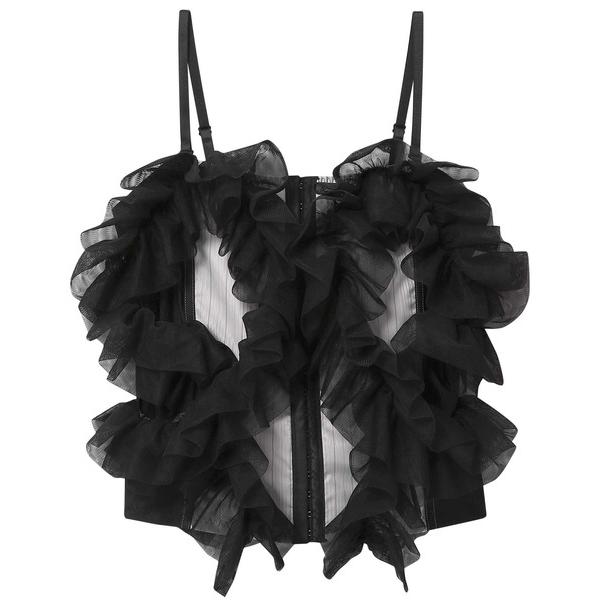 『セール実施中』ZOZO問い合わせ番号:94920355ショップ:AMPHI，アンフィブランド:AMPHI，アンフィ商品名:「HOUGA×AMPHI」　ラッフルドトップスカテゴリ:トップス>キャミソールブランド品番:NHG352-13...