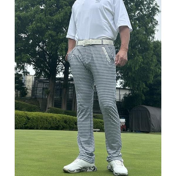 ZOZO問い合わせ番号:94920968ショップ:FRP，エフアールピーブランド:COMON GOLF，コモンゴルフ商品名:接触冷感 スーパーストレッチ 千鳥格子柄 スタイルアップ ゴルフパンツカテゴリ:アウトドア/スポーツ>ゴルフグ...