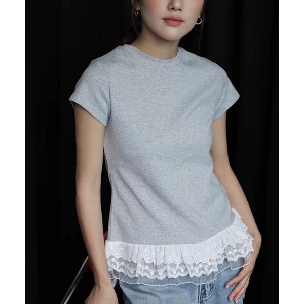 『タイムセール実施中』ZOZO問い合わせ番号:94921143ショップ:CELENA，セレナブランド:ampm，エーエムピーエム商品名:裾レースペプラムTシャツカテゴリ:トップス>Tシャツ/カットソーブランド品番:FCQ-292J素材...