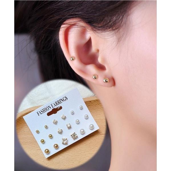 『セール実施中』※このアイテムは返品・交換対象外商品です。ZOZO問い合わせ番号:94952233ショップ:Ada.，エイダブランド:shoppinggo，ショッピングゴー商品名:ピアス セット セットピアスカテゴリ:アクセサリー>ピ...