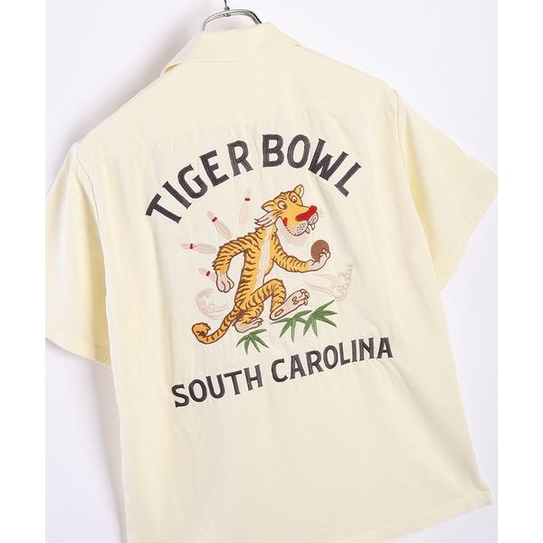 ZOZO問い合わせ番号:94952380ショップ:WESTSEA，ウエストシーブランド:HOUSTON，ヒューストン，WESTSEA，ウエストシー商品名:HOUSTON ヒューストン ボーリングシャツ 半袖 タイガーカテゴリ:トップス&gt...