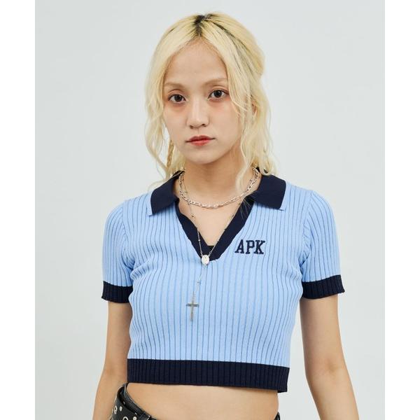 『セール実施中』ZOZO問い合わせ番号:94956322ショップ:atmos pink，アトモスピンクブランド:atmos pink，アトモスピンク商品名:atmos pink Cheer Rib Knit Polo Shirt / アトモ...