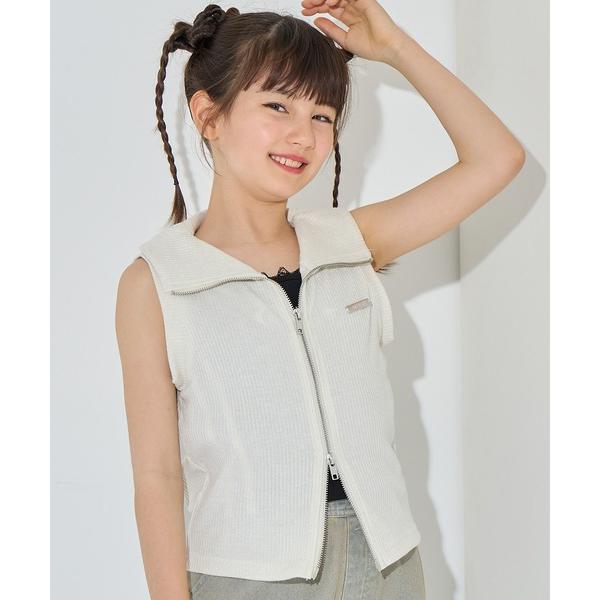 『タイムセール実施中』ZOZO問い合わせ番号:94986712ショップ:cross marche，クロスマルシェブランド:BISKEE，ビスキー商品名:ダブルジップ ノースリーブパーカー ベストカテゴリ:トップス>ベストブランド品番:...