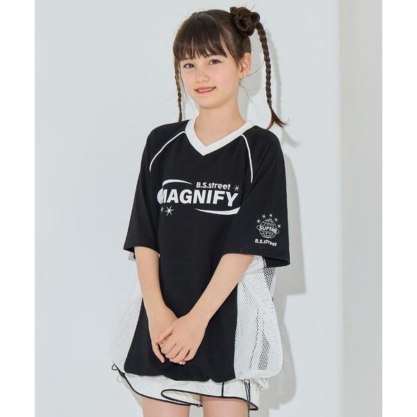 ZOZO問い合わせ番号:94986715ショップ:cross marche，クロスマルシェブランド:BISKEE，ビスキー商品名:裾ドロスト メッシュ切替BIG Tシャツカテゴリ:トップス>Tシャツ/カットソーブランド品番:21271...