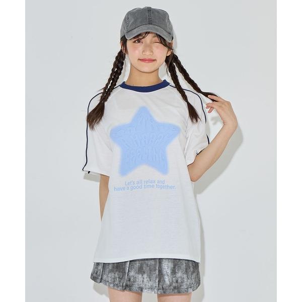 ZOZO問い合わせ番号:94986716ショップ:cross marche，クロスマルシェブランド:BISKEE，ビスキー商品名:スターモチーフBIGTシャツ/カットソーカテゴリ:トップス>Tシャツ/カットソーブランド品番:21272...