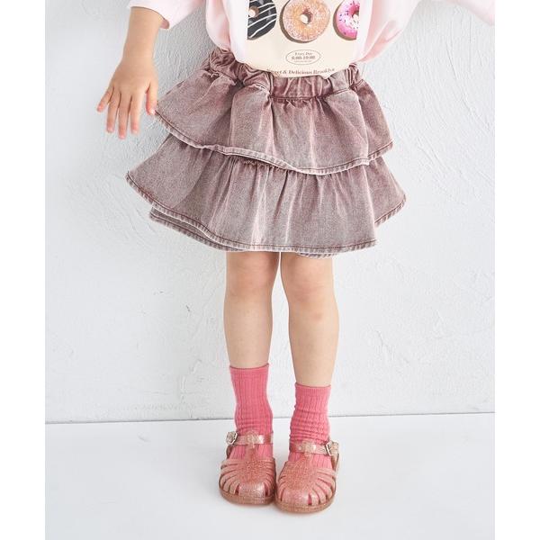 『セール実施中』ZOZO問い合わせ番号:94987363ショップ:pairmanon，ペアマノンブランド:pairmanon，ペアマノン，coucou manon，ククゥ マノン商品名:ケミカル カラー ティアード デニムスカッツカテゴリ:...