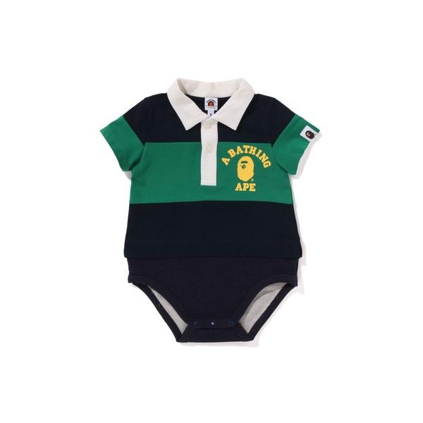 ※このアイテムは返品・交換対象外商品です。ZOZO問い合わせ番号:94989474ショップ:A BATHING APE，ア ベイシング エイプブランド:A BATHING APE，アベイシングエイプ商品名:PANEL STRIPE POLO...