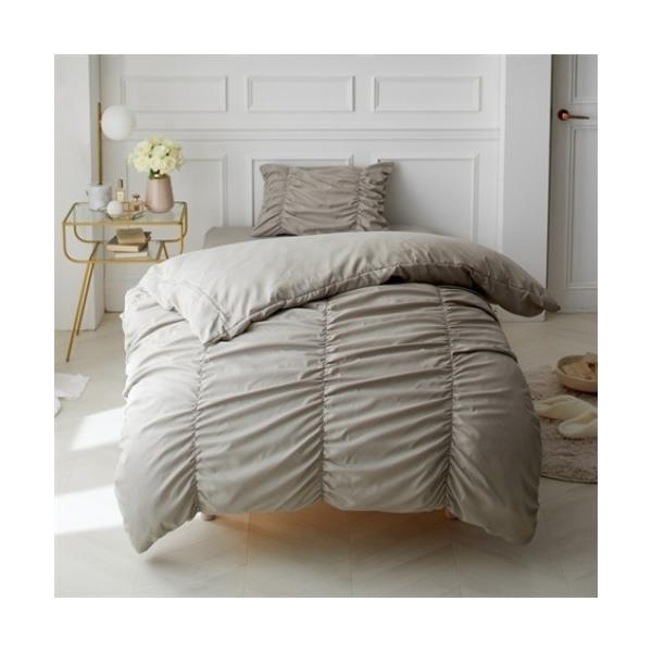 ZOZO問い合わせ番号:94989507ショップ:nissen，ニッセンブランド:COCOPLATZ interior，ココプラッツインテリア商品名:ギャザー布団カバーセット（ダブル）【フルーエ/大人可愛い】カテゴリ:インテリア>寝具...