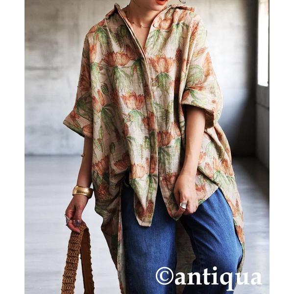 ZOZO問い合わせ番号:94991097ショップ:antiqua，アンティカブランド:antiqua，アンティカ商品名:総柄シャツカテゴリ:トップス>シャツ/ブラウスブランド品番:IYA-00107素材:綿100%原産国:INDIAカ...