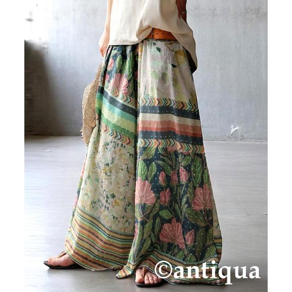 ZOZO問い合わせ番号:94991104ショップ:antiqua，アンティカブランド:antiqua，アンティカ商品名:ドビー柄ワイドパンツカテゴリ:パンツ>その他パンツブランド品番:IYA-00094素材:表地：綿100% 裏地：綿...