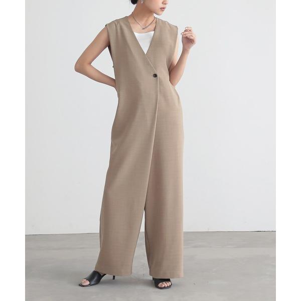 『タイムセール実施中』ZOZO問い合わせ番号:94991865ショップ:for/c，フォーシーブランド:for/c，フォーシー商品名:[低身長/高身長向けサイズ有]リネンライクオールインワン【サスティナブル】カテゴリ:オールインワン・サロペ...