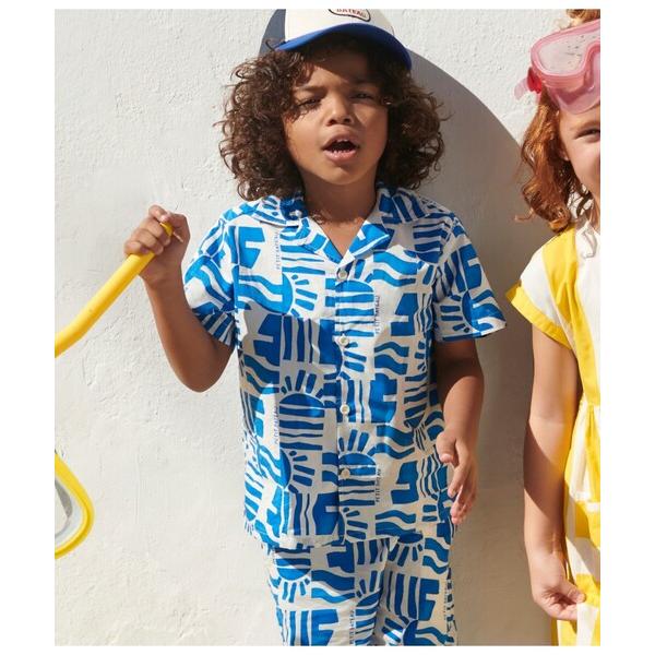 『セール実施中』ZOZO問い合わせ番号:95022698ショップ:PETIT BATEAU，プチバトーブランド:PETIT BATEAU，プチバトー商品名:半袖プリントシャツカテゴリ:トップス>シャツ/ブラウスブランド品番:A0CJB...