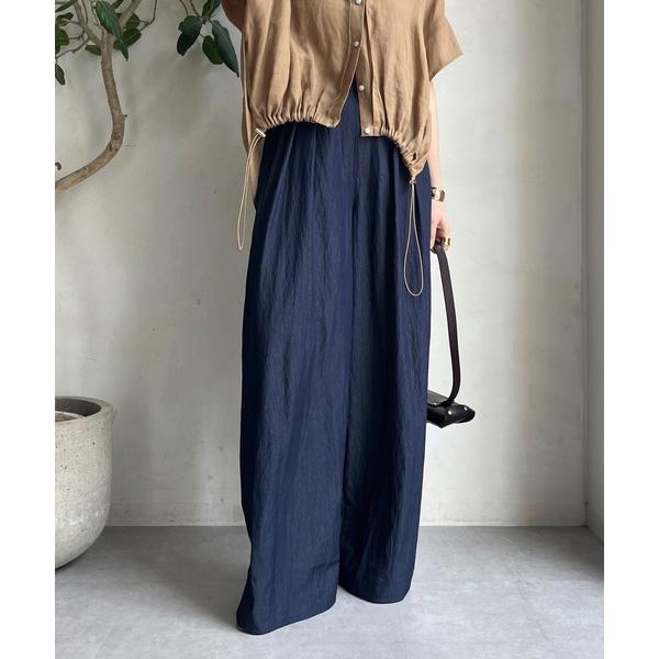 『タイムセール実施中』ZOZO問い合わせ番号:95023525ショップ:DouDou，ドゥドゥブランド:DouDou，ドゥドゥ商品名:シャンブレータックワイドパンツカテゴリ:パンツ>その他パンツブランド品番:DDZ1051502A00...