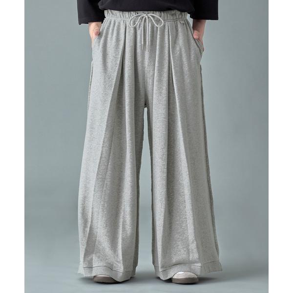 『タイムセール実施中』ZOZO問い合わせ番号:95044562ショップ:EMMA CLOTHES，エマ クローズブランド:RUUBON，ルーボン商品名:【RUUBON】deep tuck wide sweat pants / ディープタック...