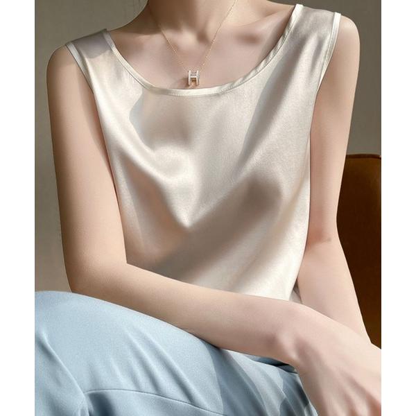 『セール実施中』ZOZO問い合わせ番号:95117829ショップ:Rora，ローラブランド:Blanc de Blue，ブランドブルー商品名:シルキータンクトップカテゴリ:トップス>タンクトップブランド品番:1683top1020素材...