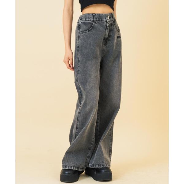 『タイムセール実施中』ZOZO問い合わせ番号:95118484ショップ:ANAP，アナップブランド:ANAP GiRL，アナップガール商品名:バック クラッシュ カットオフ デニム ワイド パンツカテゴリ:パンツ>デニムパンツブランド...