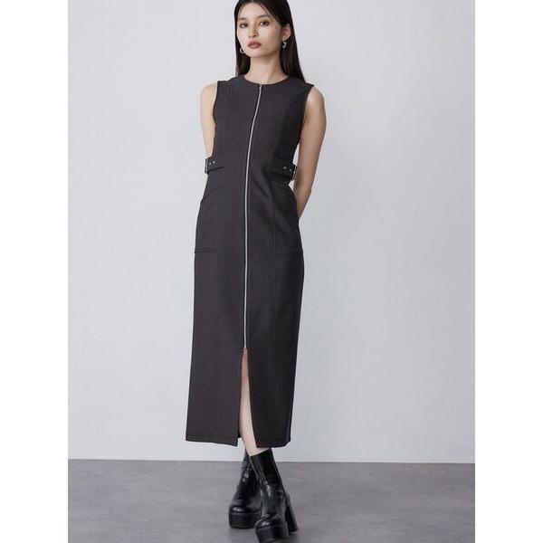 『セール実施中』ZOZO問い合わせ番号:95119513ショップ:MURUA，ムルーアブランド:MURUA，ムルーア商品名:サイドベルトジップナローワンピースカテゴリ:ワンピース/ドレス>ワンピースブランド品番:01253030640...