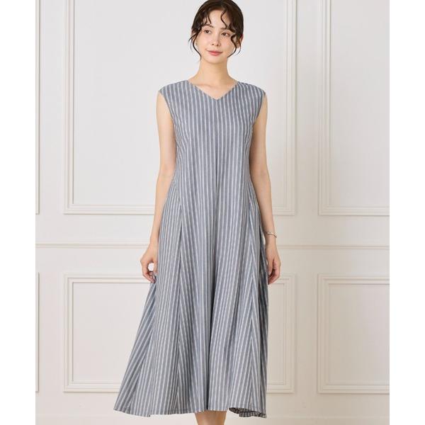 『セール実施中』ZOZO問い合わせ番号:95151111ショップ:SUPERIOR CLOSET，スーペリア クローゼットブランド:INED，イネド商品名:ストライプフレアカットワンピースカテゴリ:ワンピース/ドレス>ワンピースブラン...