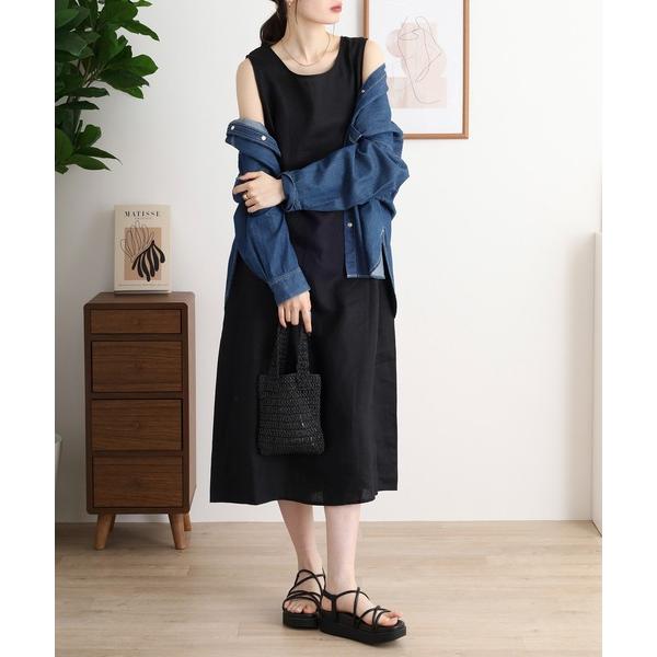 『タイムセール実施中』ZOZO問い合わせ番号:95151188ショップ:FUNALIVE，ファンアライブブランド:FUNALIVE，ファンアライブ商品名:je crois soi 麻100％　ワンピースカテゴリ:ワンピース/ドレス>ワ...