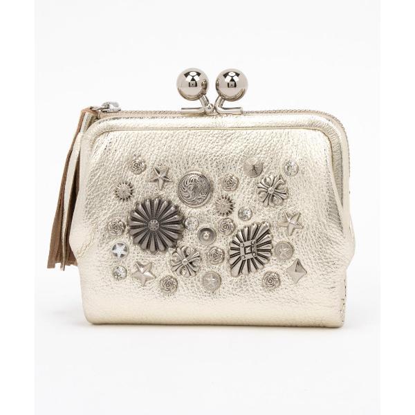 ZOZO問い合わせ番号:95151211ショップ:UNBILLION，アンビリオンブランド:perche，ペルケ商品名:ペルケ perche / マルチスタッズがま口二つ折りウォレットカテゴリ:財布/小物>財布ブランド品番:80-06...