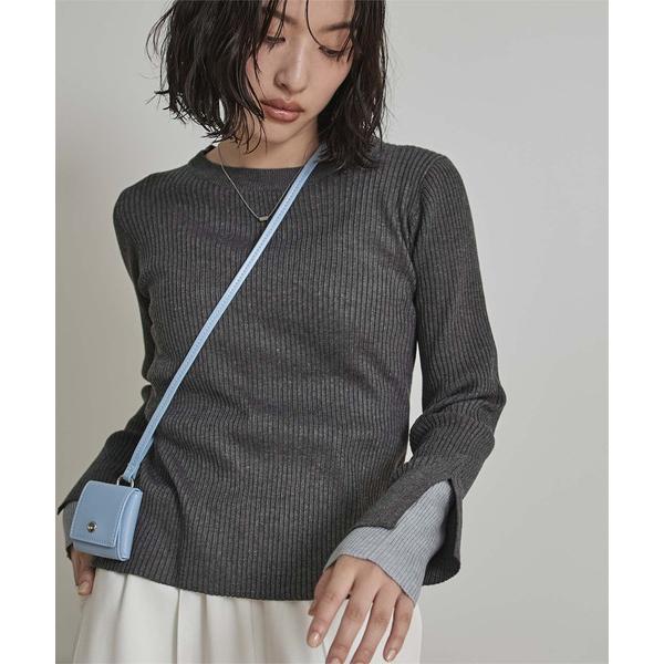 ZOZO問い合わせ番号:95152229ショップ:titivate，ティティベイトブランド:miette，ミエット商品名:スリットデザインリブニットカテゴリ:トップス>ニット/セーターブランド品番:RGXN2263素材:【本体】 ポリ...