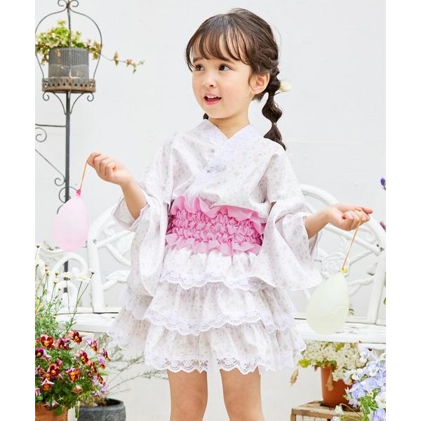 ZOZO問い合わせ番号:95152685ショップ:CELEN，セレンブランド:Rebloom，リブルーム Rebloom Reb loom商品名:【KIDSセパレート浴衣/3点セット】上衣・スカート・リボン帯 キッズゆかたセットカテゴリ:水...